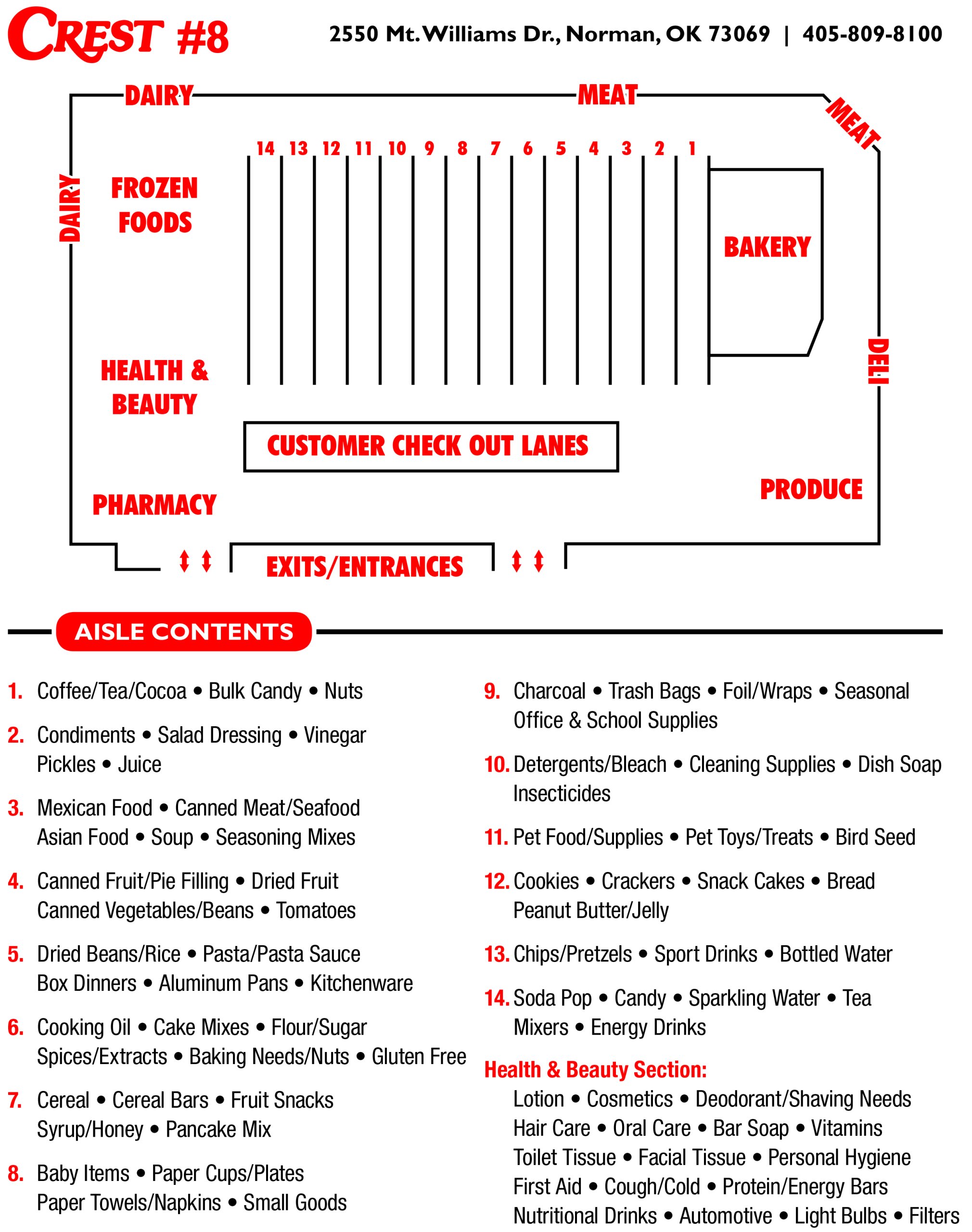 Store 8 Floorplan - Crest Foods